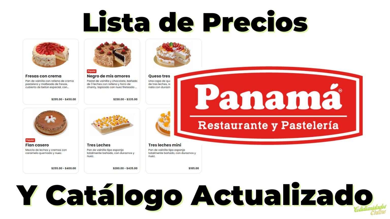 Precios Pasteles Panamá, Fotos Y Catalogo Actualizado