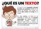 Qué Es Un Texto, Párrafo Y Oración Para Niños