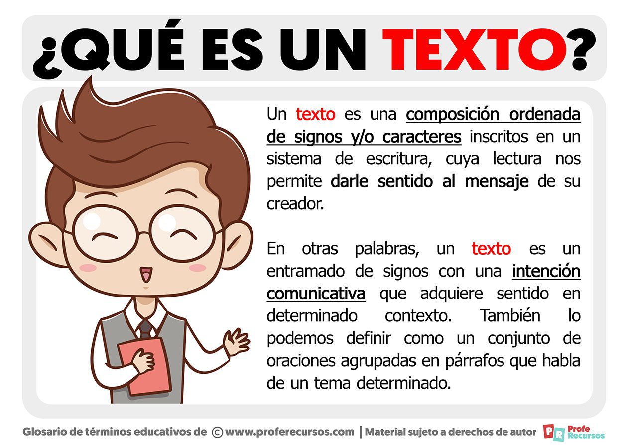 Qué Es Un Texto, Párrafo Y Oración Para Niños